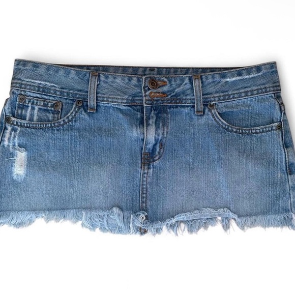 Forever 21 | Skirts | Y2k Vtg Micro Mini Blue Denim Skirt Usa Paper Tag ...